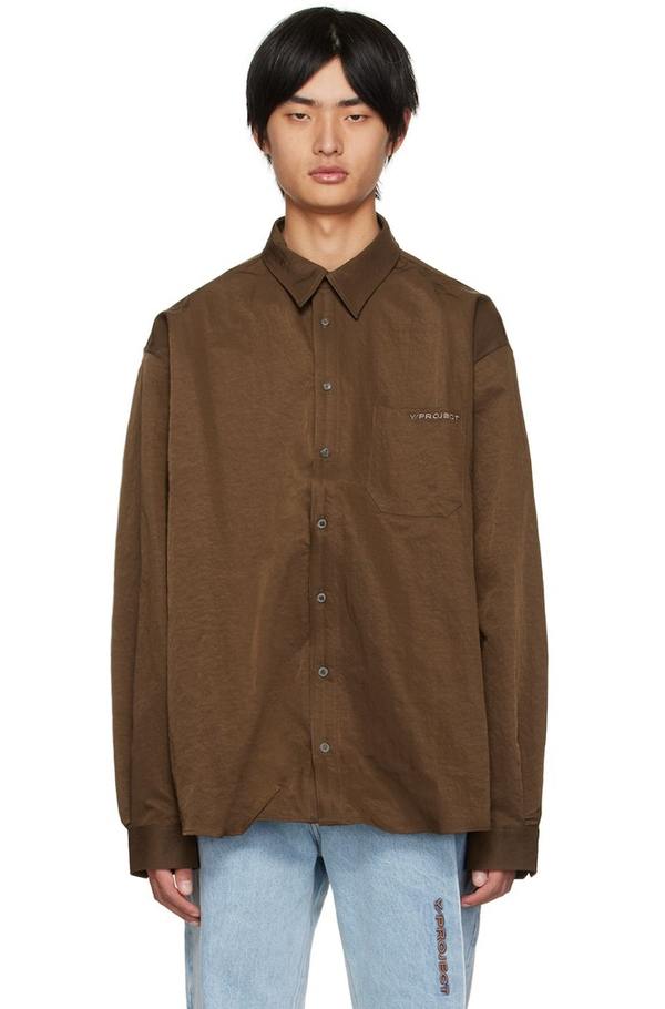 Y/Project SSENSE Exclusive Wire Shirt - Brown | Garmentory