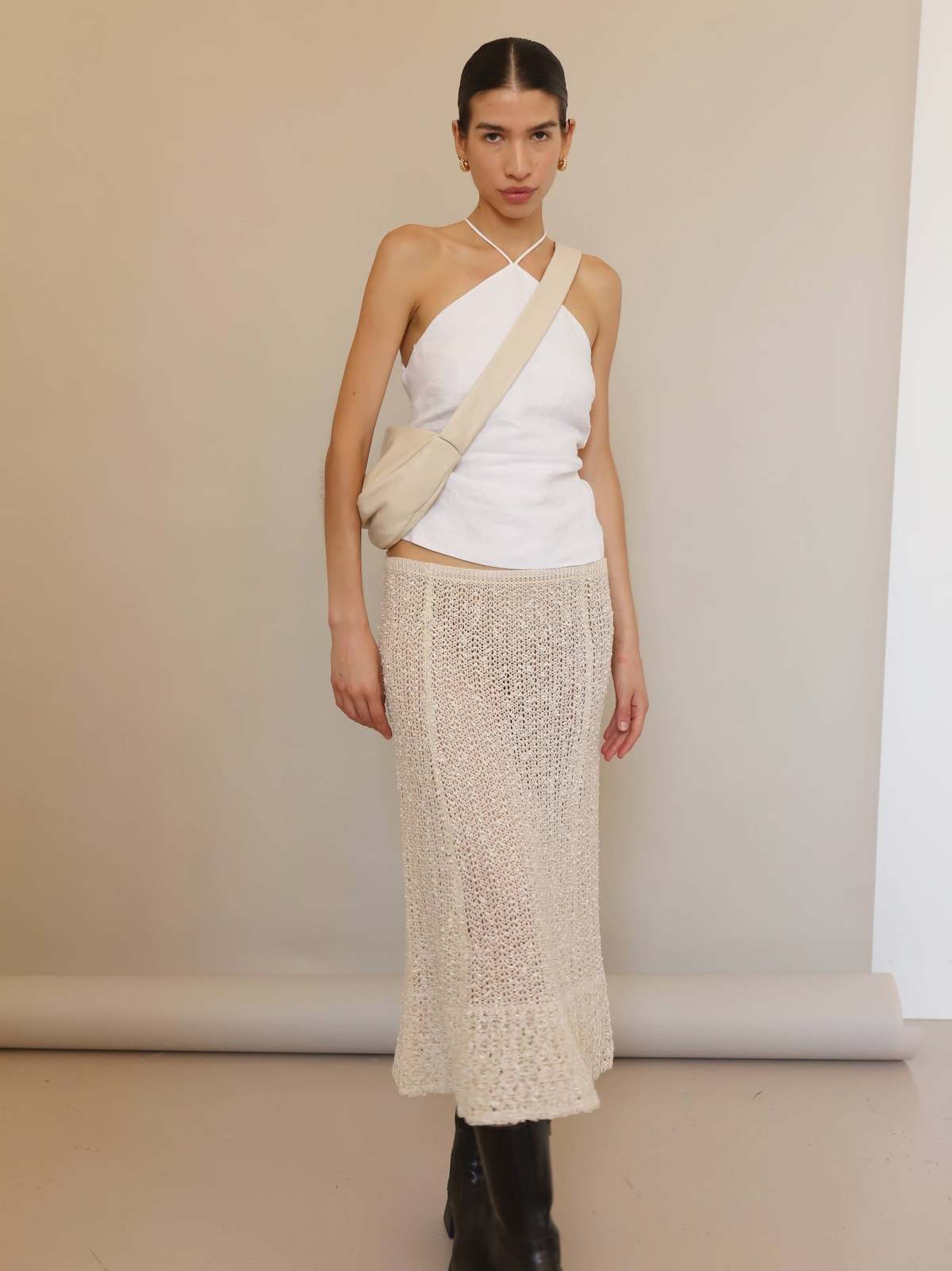 Sophie Rue Open Cross Back Halter - White | Garmentory