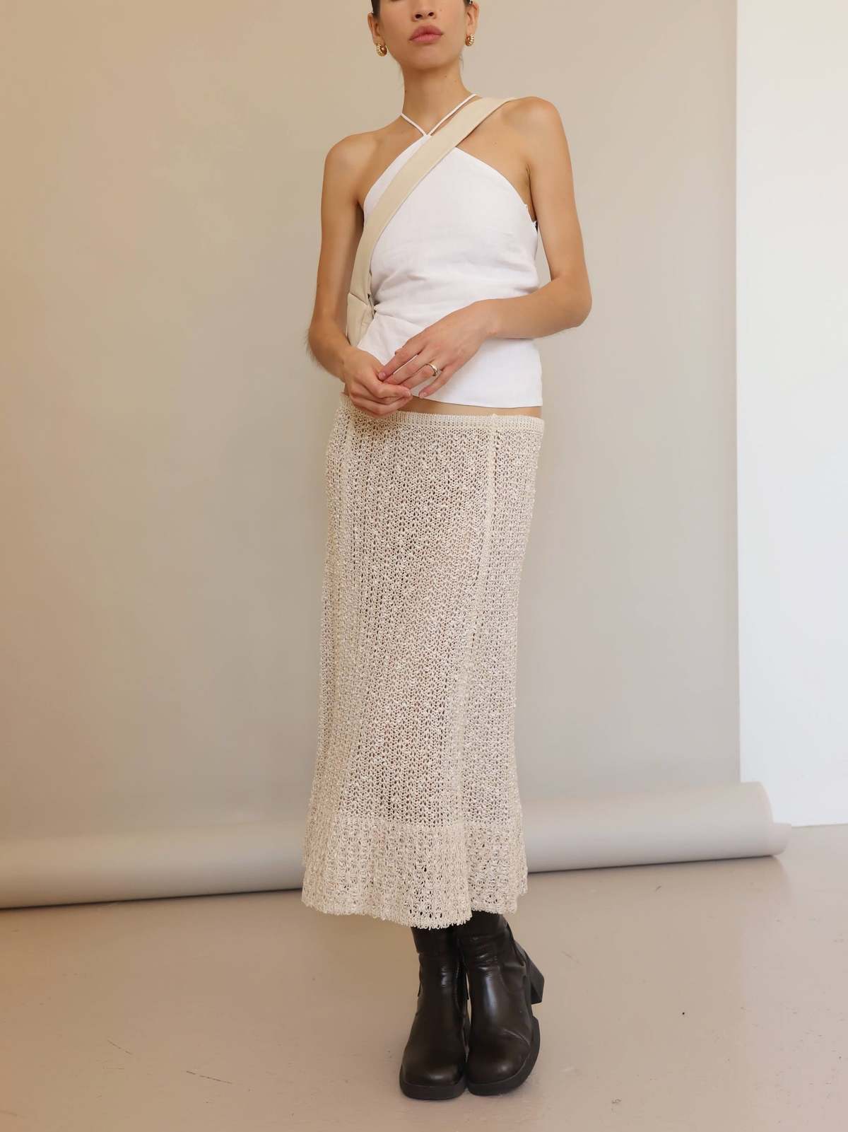 Sophie Rue Open Cross Back Halter - White | Garmentory