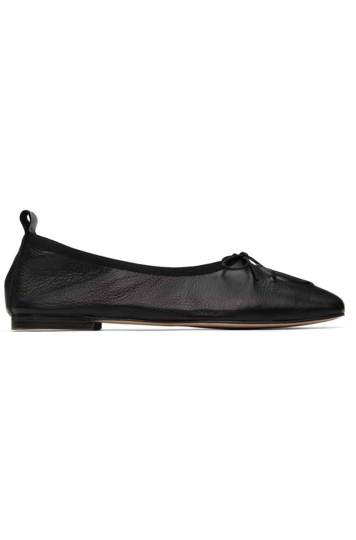 TheOpen Product Square Toe Ballerina Flats - Black | Garmentory