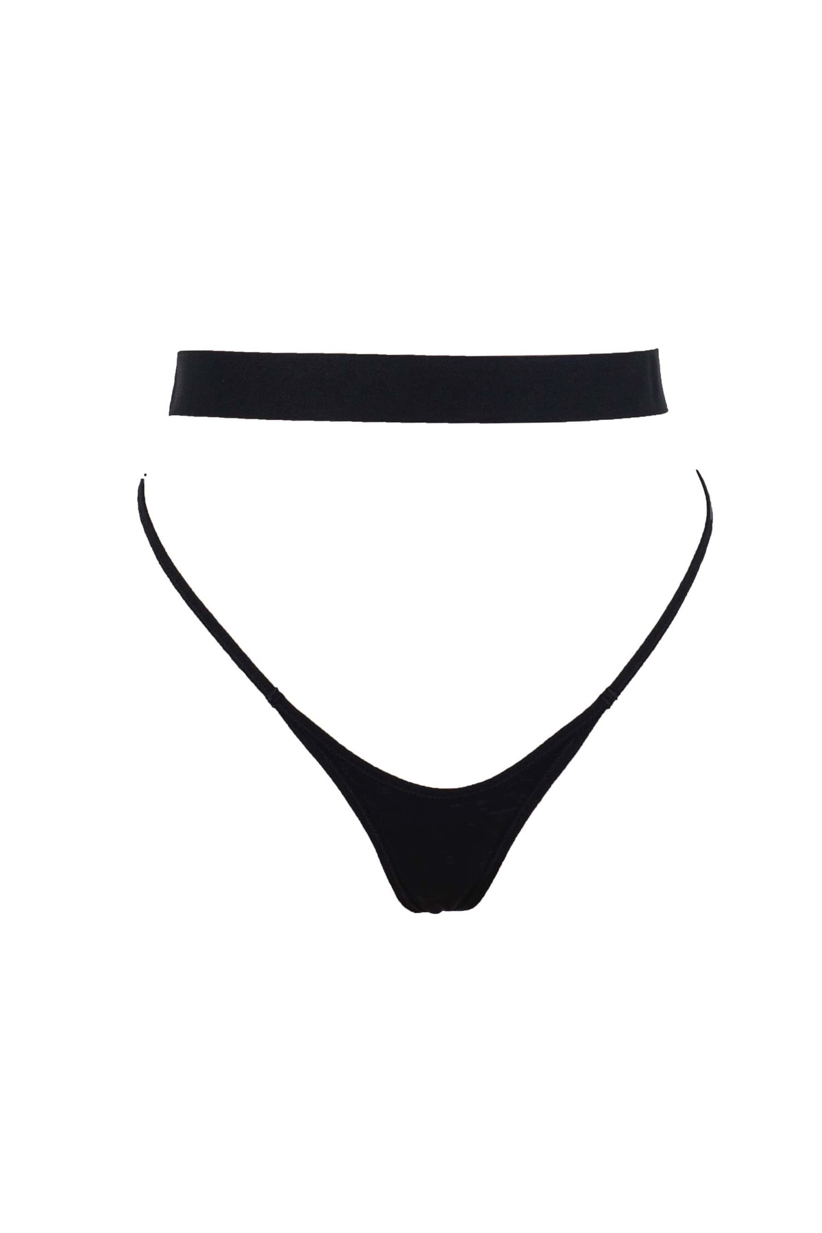 La Fille D'o Seventeen Flat Fit Thong - Black | Garmentory