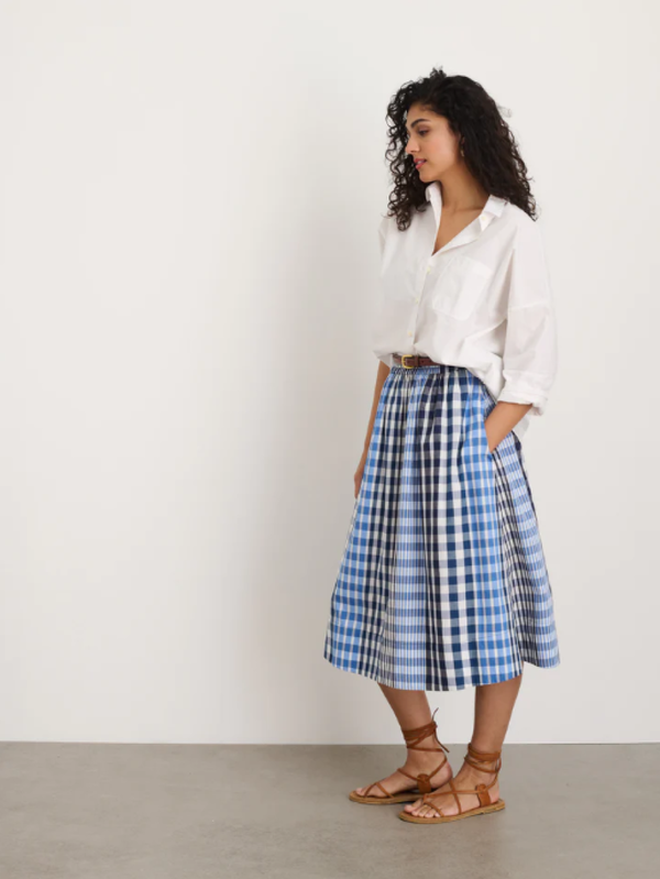 Alex Mill Standard Pull-On Skirt - Madras Plaid | Garmentory