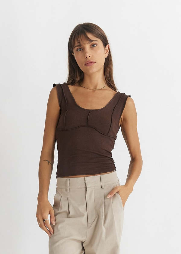 all row Emmie Tank with Exposed Seams | Garmentory