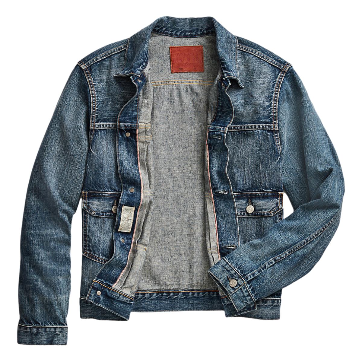 RRL Overdale Indigo Denim Trucker Jacket Overdale Wash | Garmentory