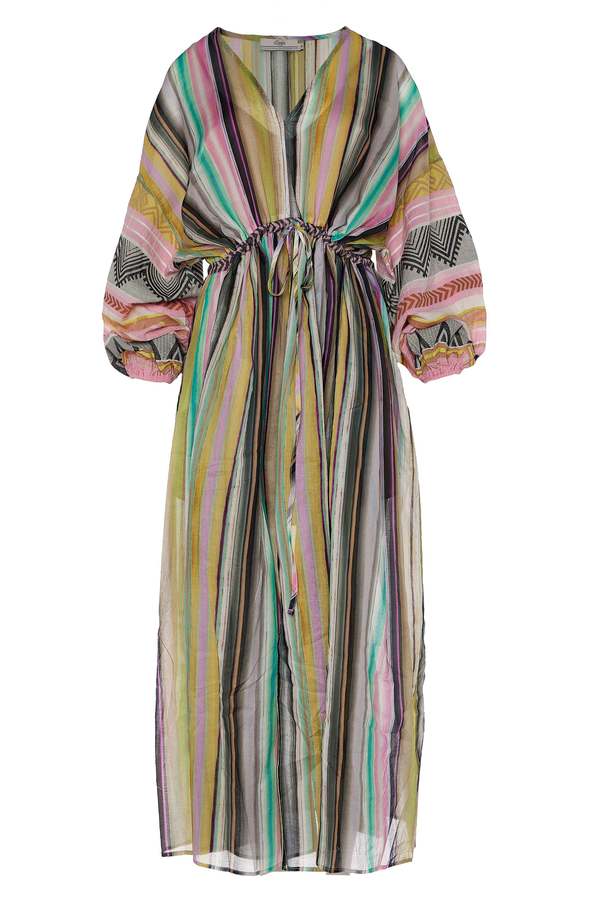 Devotion Twins Asteras Dress - Stripe Mulit Pink | Garmentory