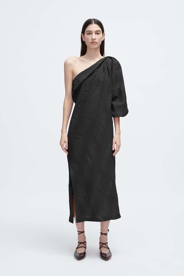 Rachel Comey Keeley Dress - Black Pucker | Garmentory