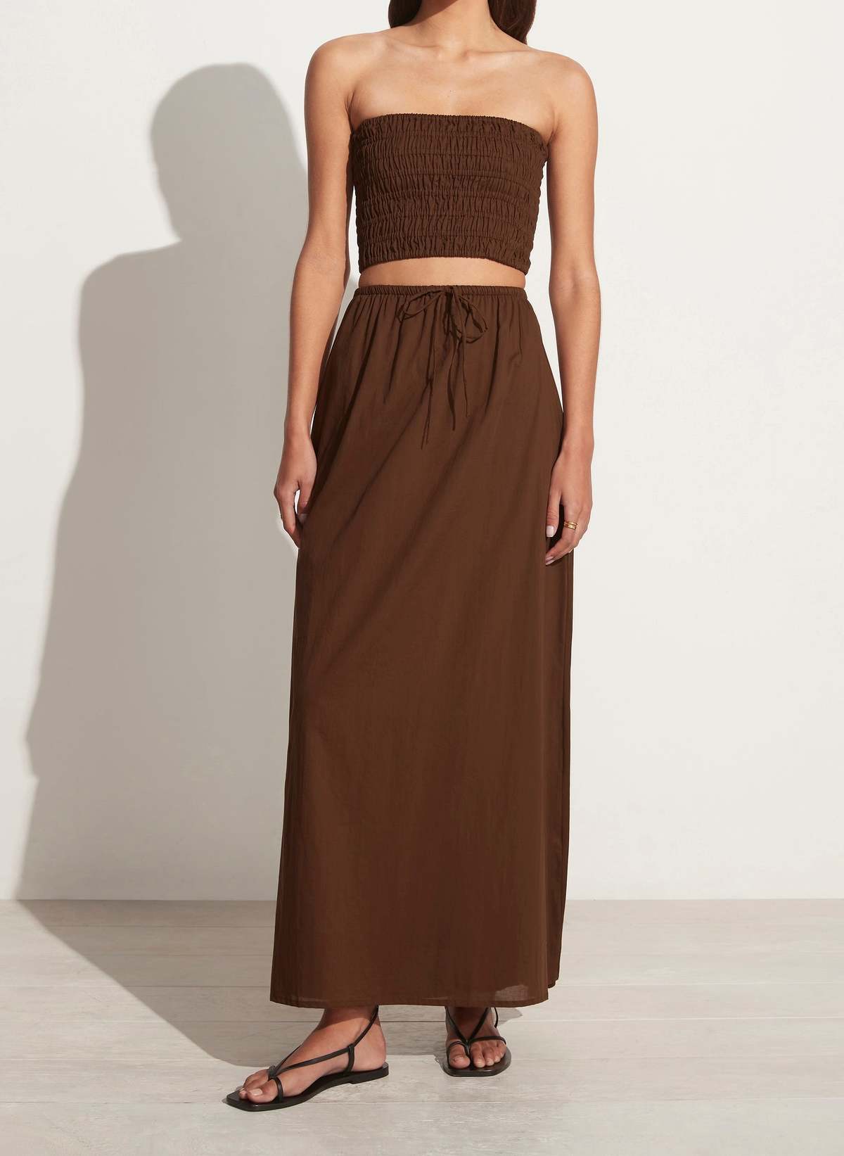 Faithfull the Brand Calla Top - Chocolate | Garmentory