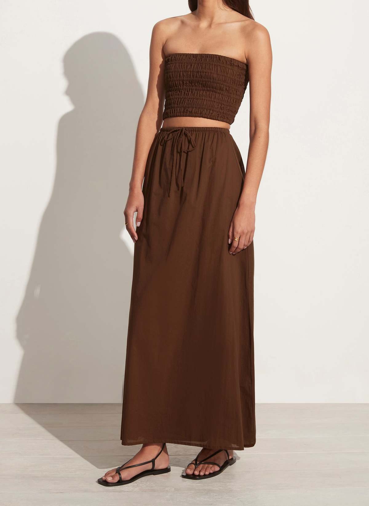 Faithfull the Brand Calla Top - Chocolate | Garmentory