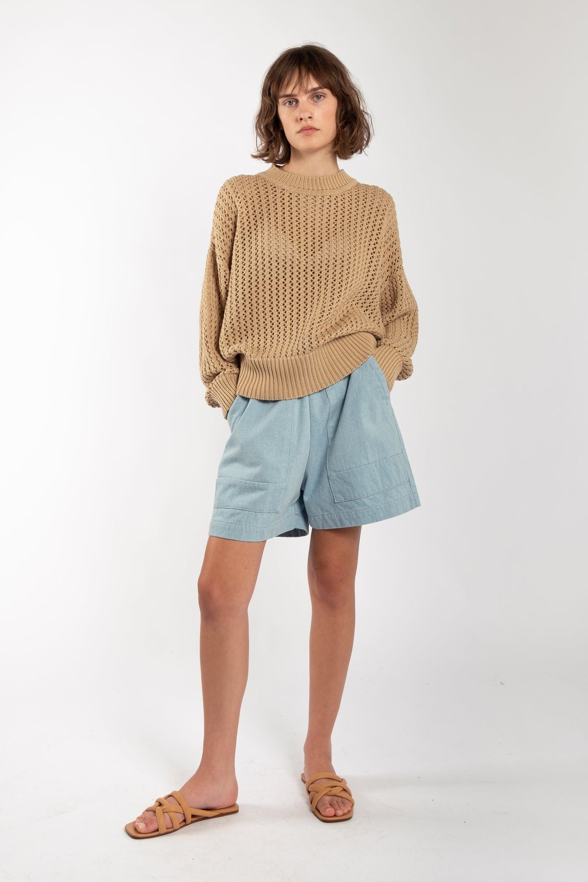 Micaela Greg Field Short - Sky | Garmentory