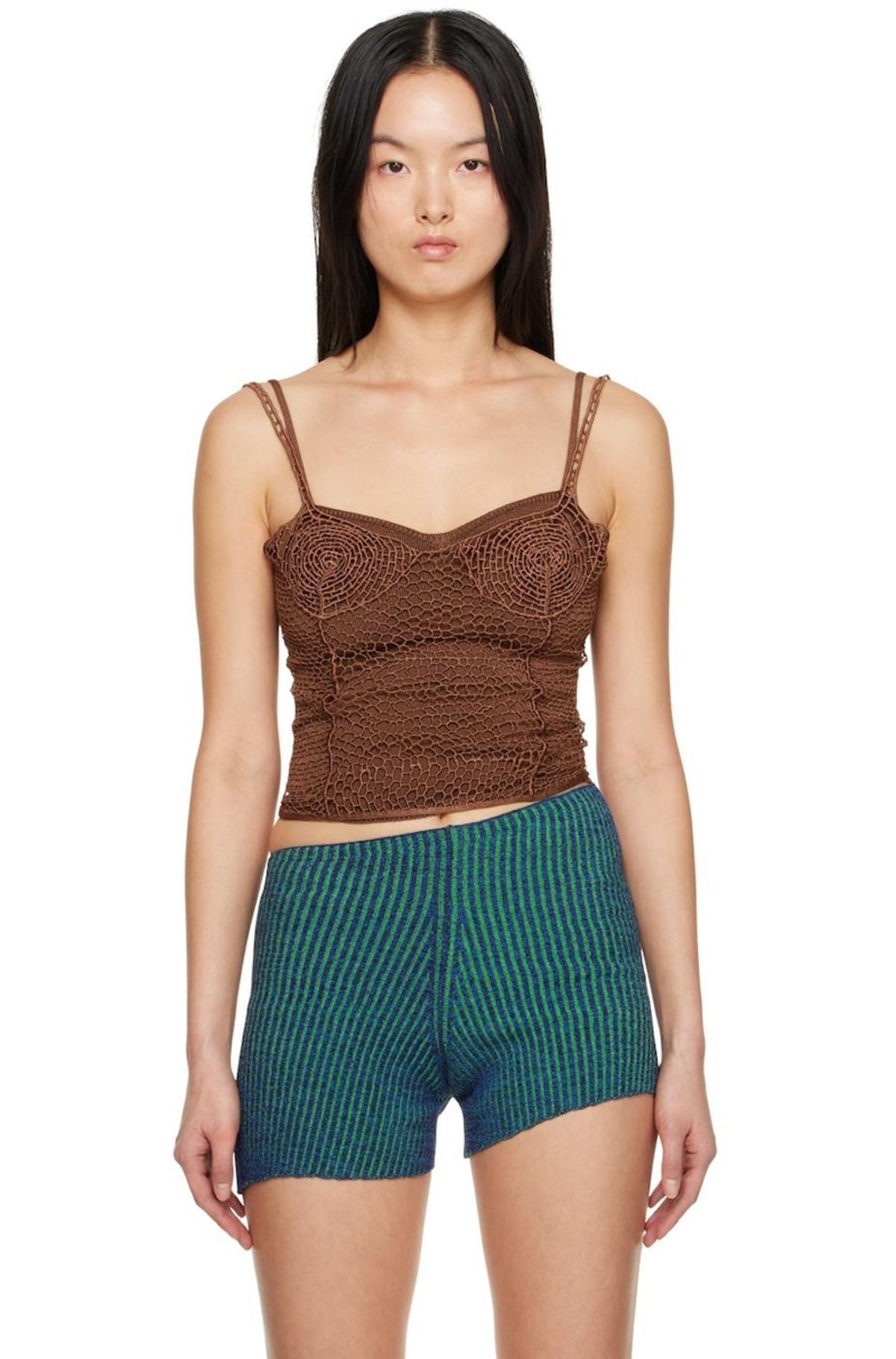 Isa Boulder Brown Mindmap Tank Top - Bark | Garmentory