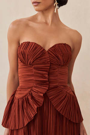 Cult Gaia Charlique Dress - Tannin | Garmentory