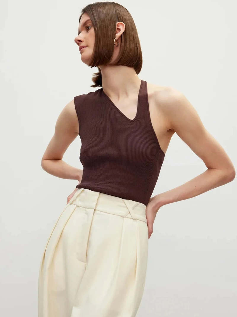 Rohe Liz Top - Pure Chocolate | Garmentory
