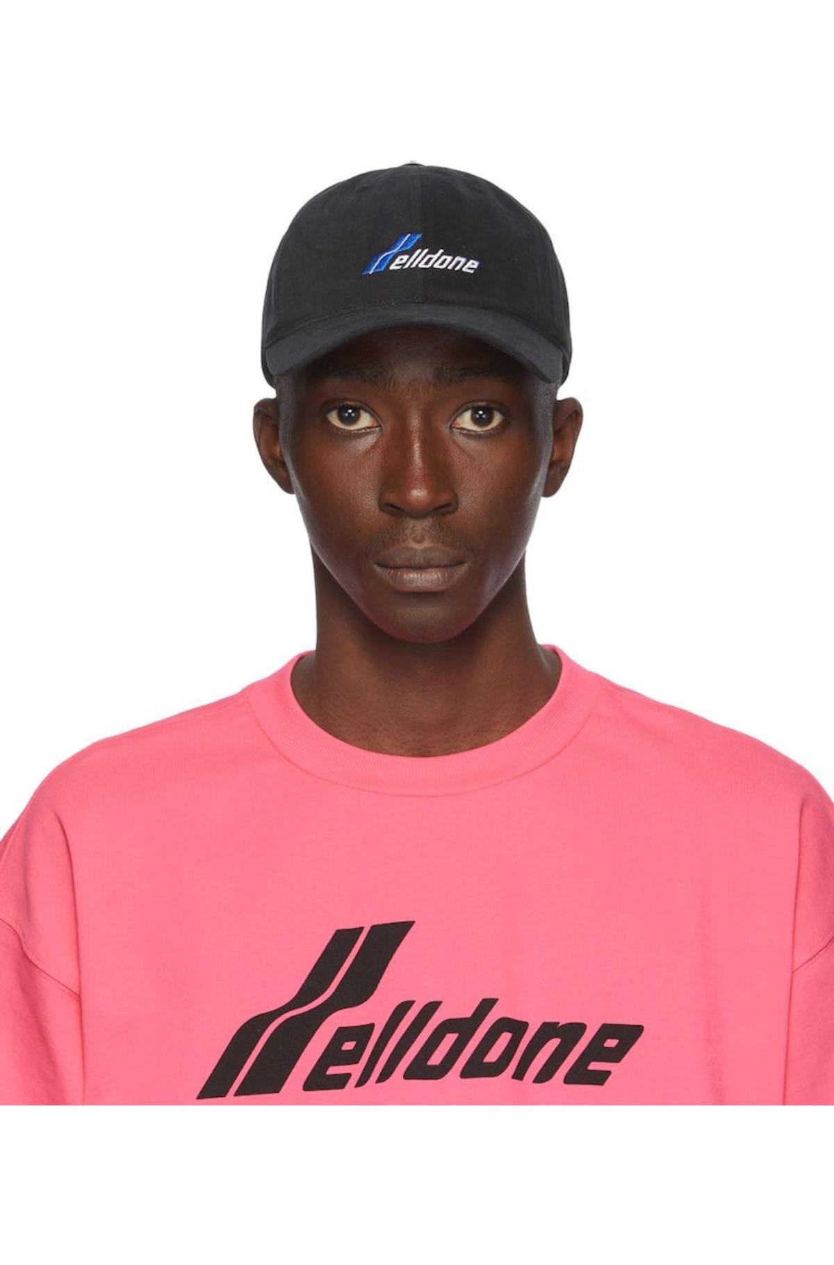 we11done Logo Cap - Black | Garmentory