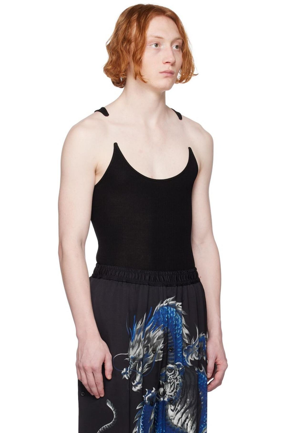 Y/Project Invisible Strap Tank Top - Black | Garmentory