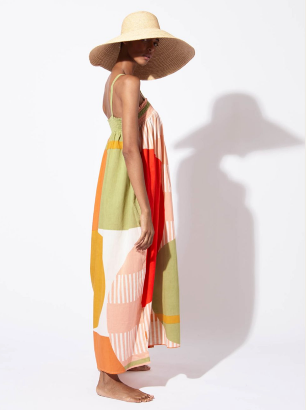 Mapoesie Terracotta Iris Abstract Dress - Print | Garmentory