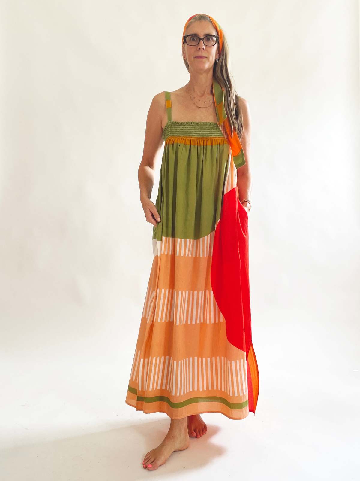 Mapoesie Terracotta Iris Abstract Dress - Print | Garmentory