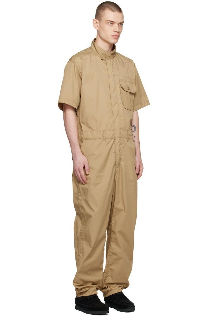 Engineered Garments Racing Jumpsuit - Khaki Feather | Garmentory