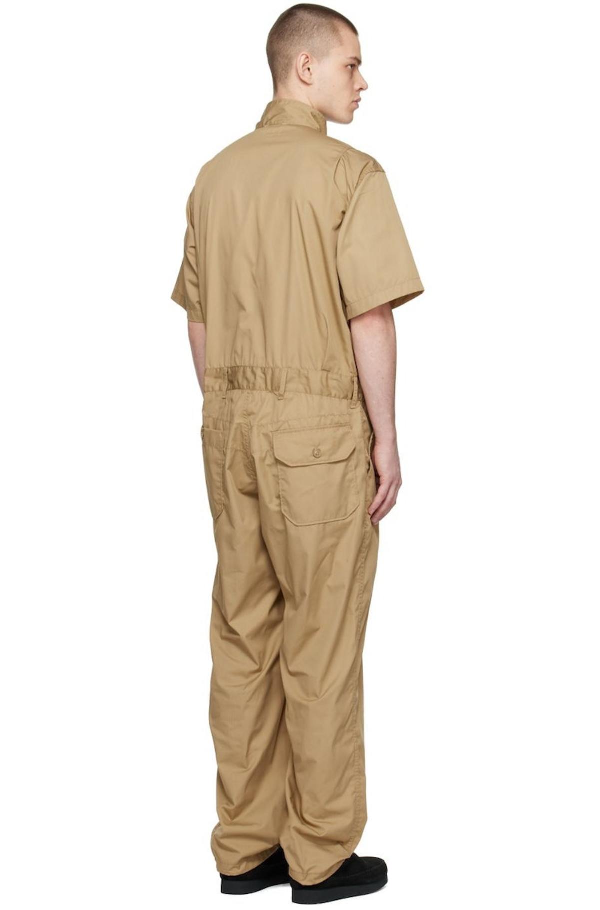 Engineered Garments Racing Jumpsuit - Khaki Feather | Garmentory