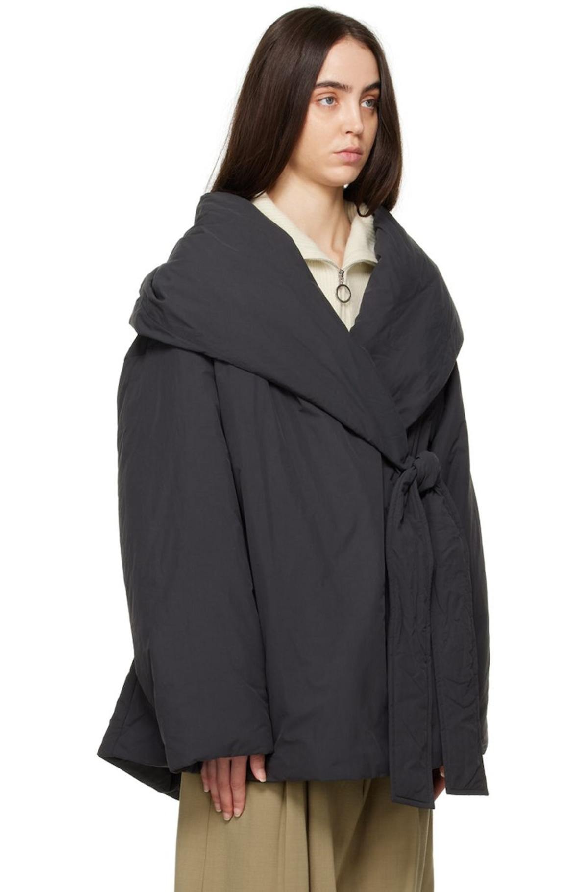Studio Nicholson Black Nile Puffer Coat | Garmentory
