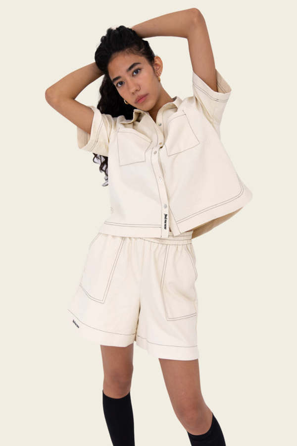Find Me Now Hunter Button Down top - white | Garmentory
