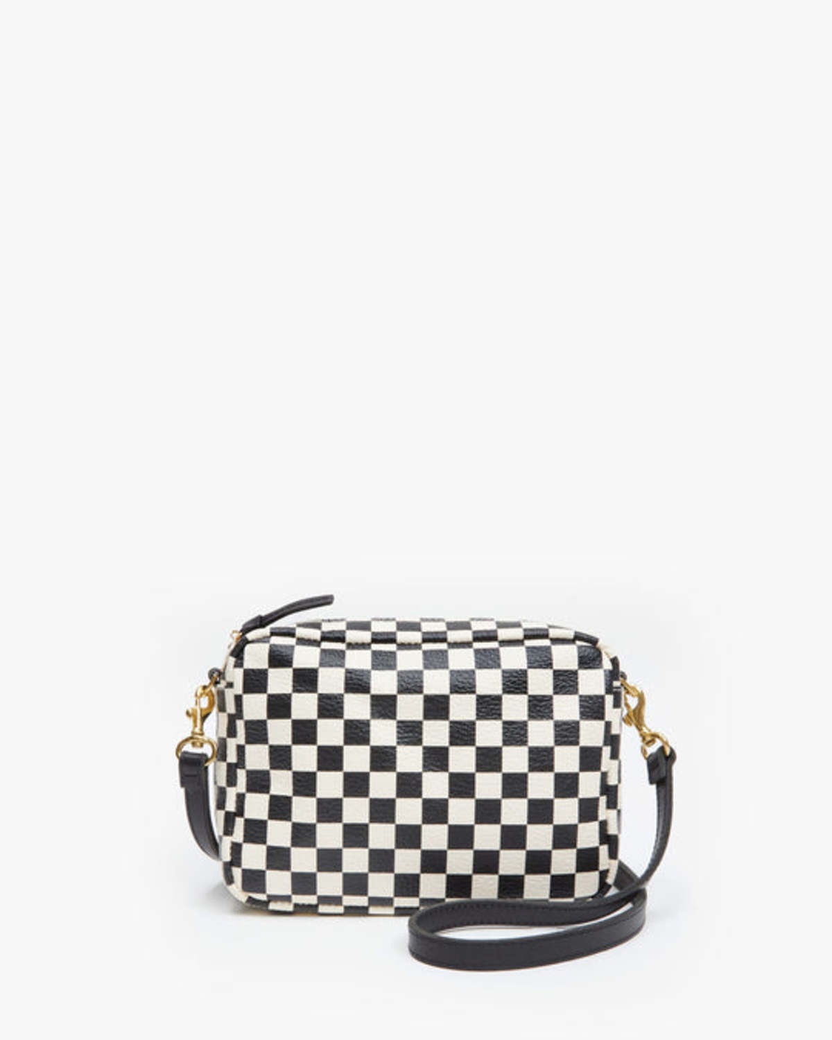 Clare V. Midi Sac - Black/Cream Checker | Garmentory