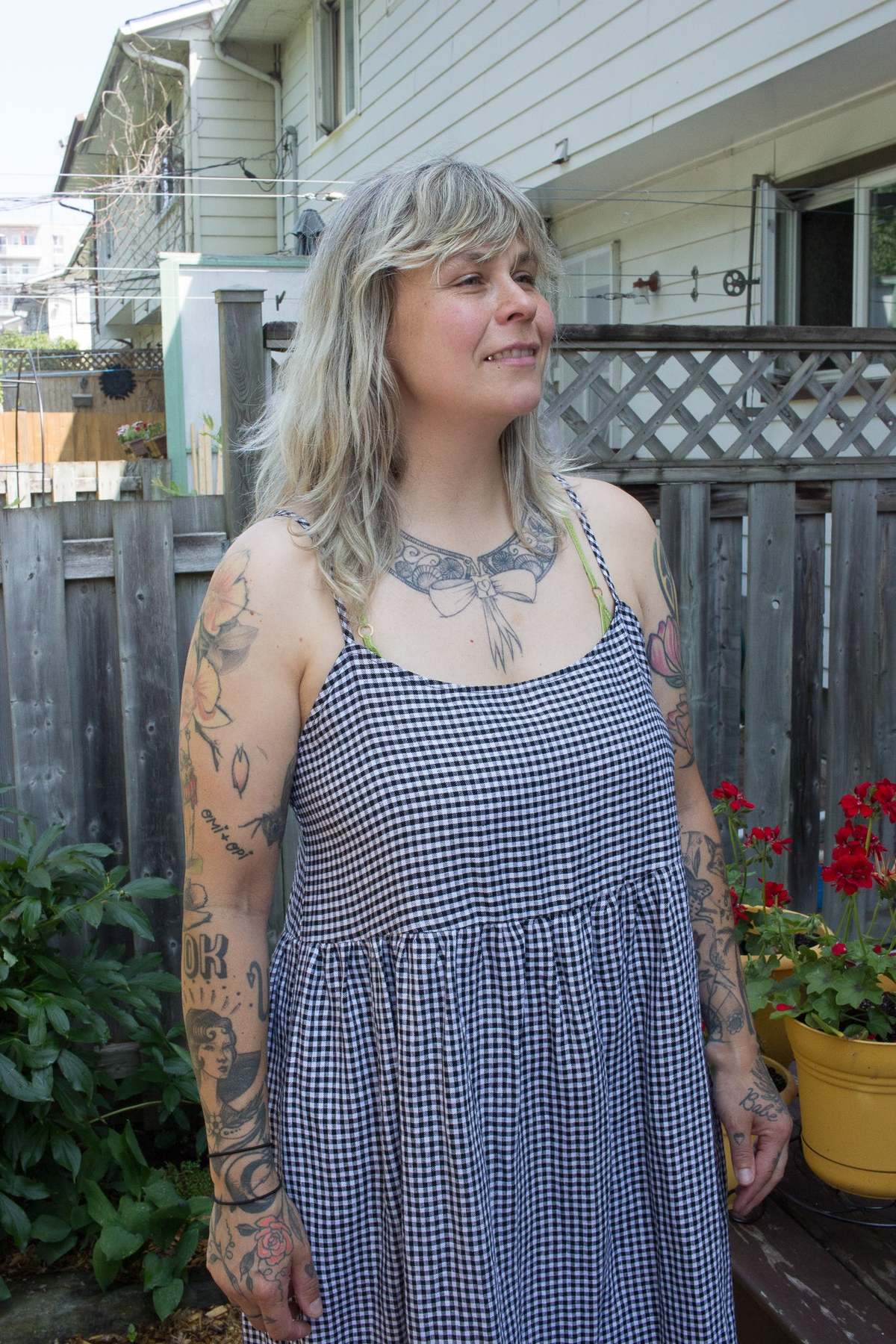Amanda Moss Gingham Sundress - Black/White | Garmentory