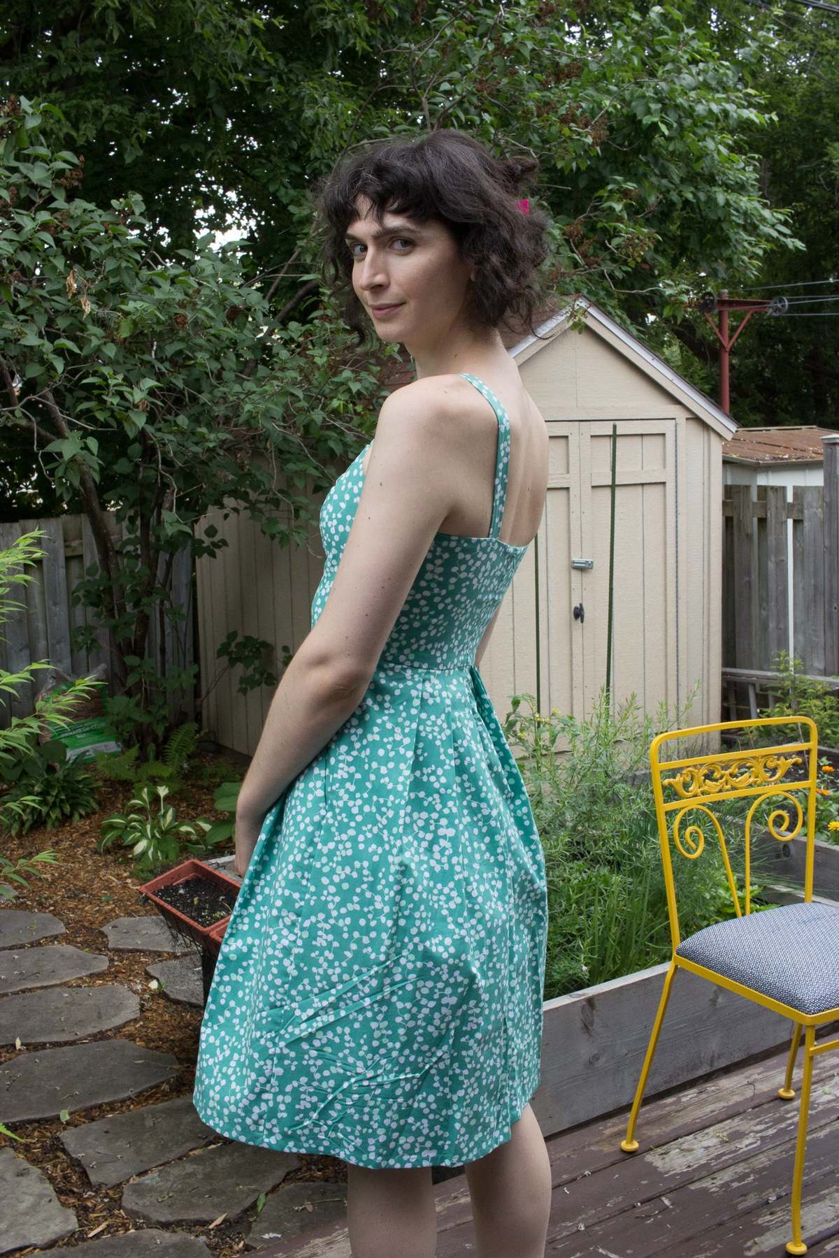 Birds of North America Bee Martin Dress - Tendril Traces | Garmentory