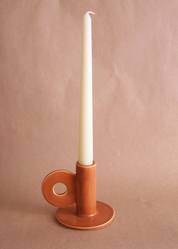 The Great Escape Studio Loop Candle Stick Holder - Rust | Garmentory