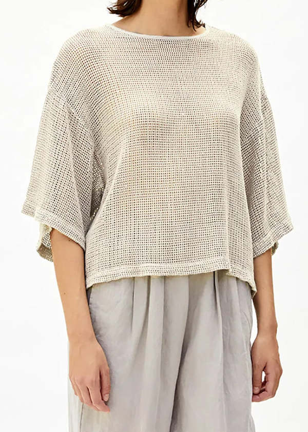 Black Crane Fishnet Top - Cloud | Garmentory