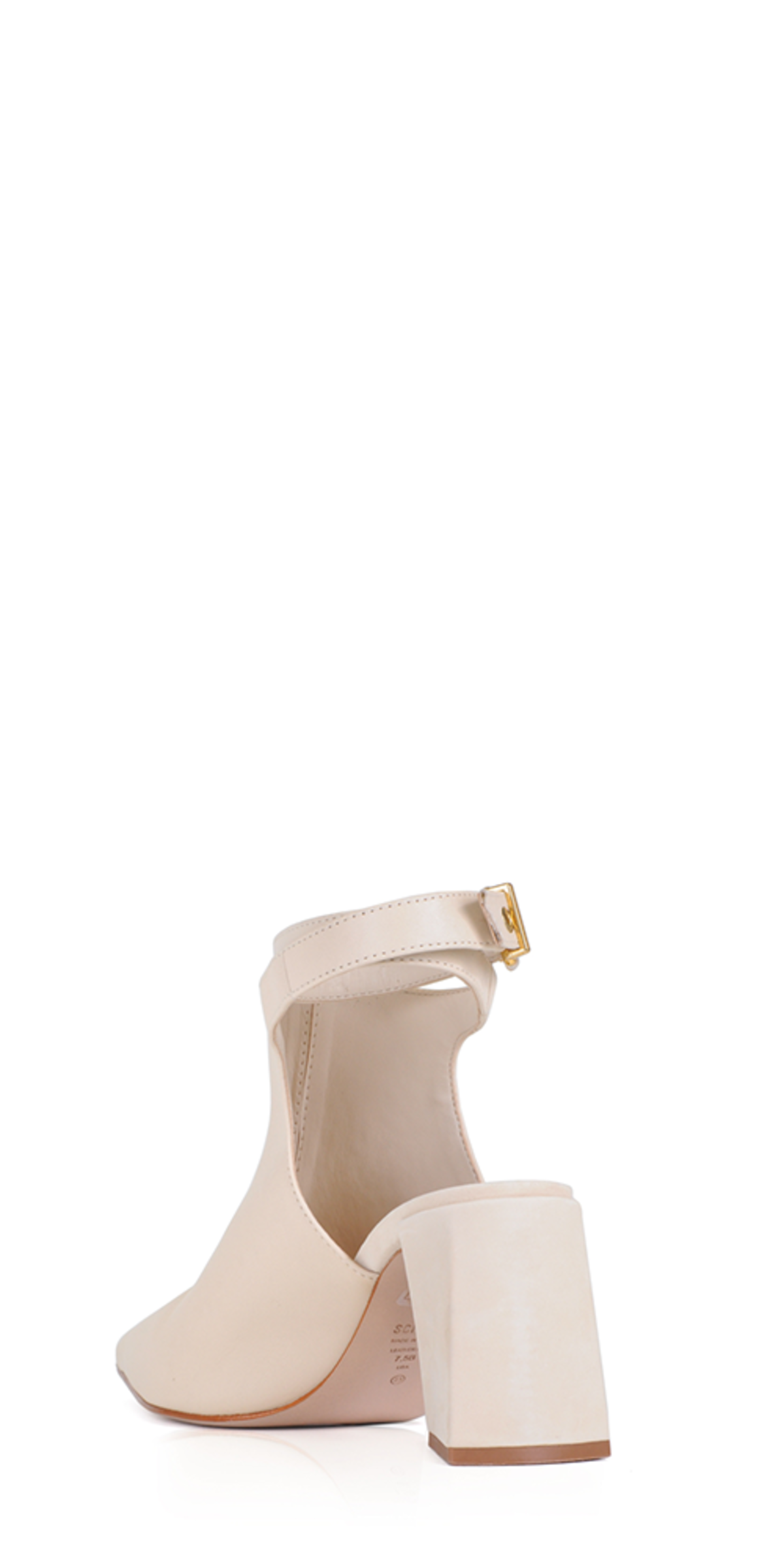 Schutz Kala Leather Cutout Heels - Eggshell | Garmentory