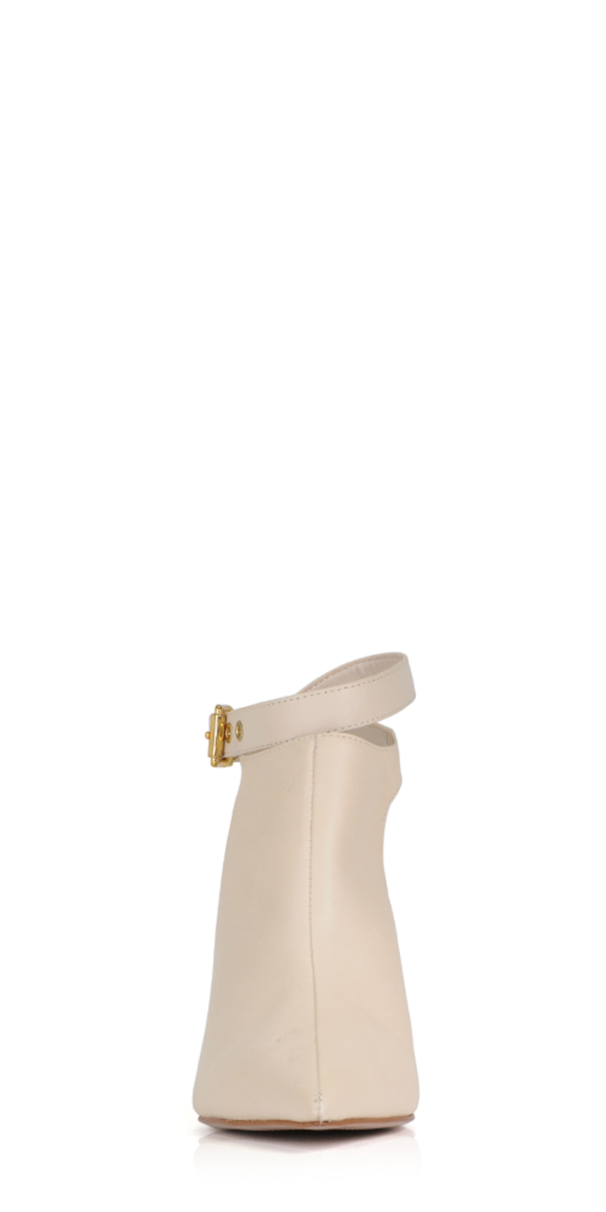 Schutz Kala Leather Cutout Heels - Eggshell | Garmentory