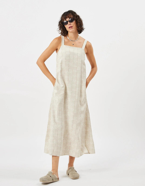 Minimum Mikilina Midi Dress - Safari | Garmentory