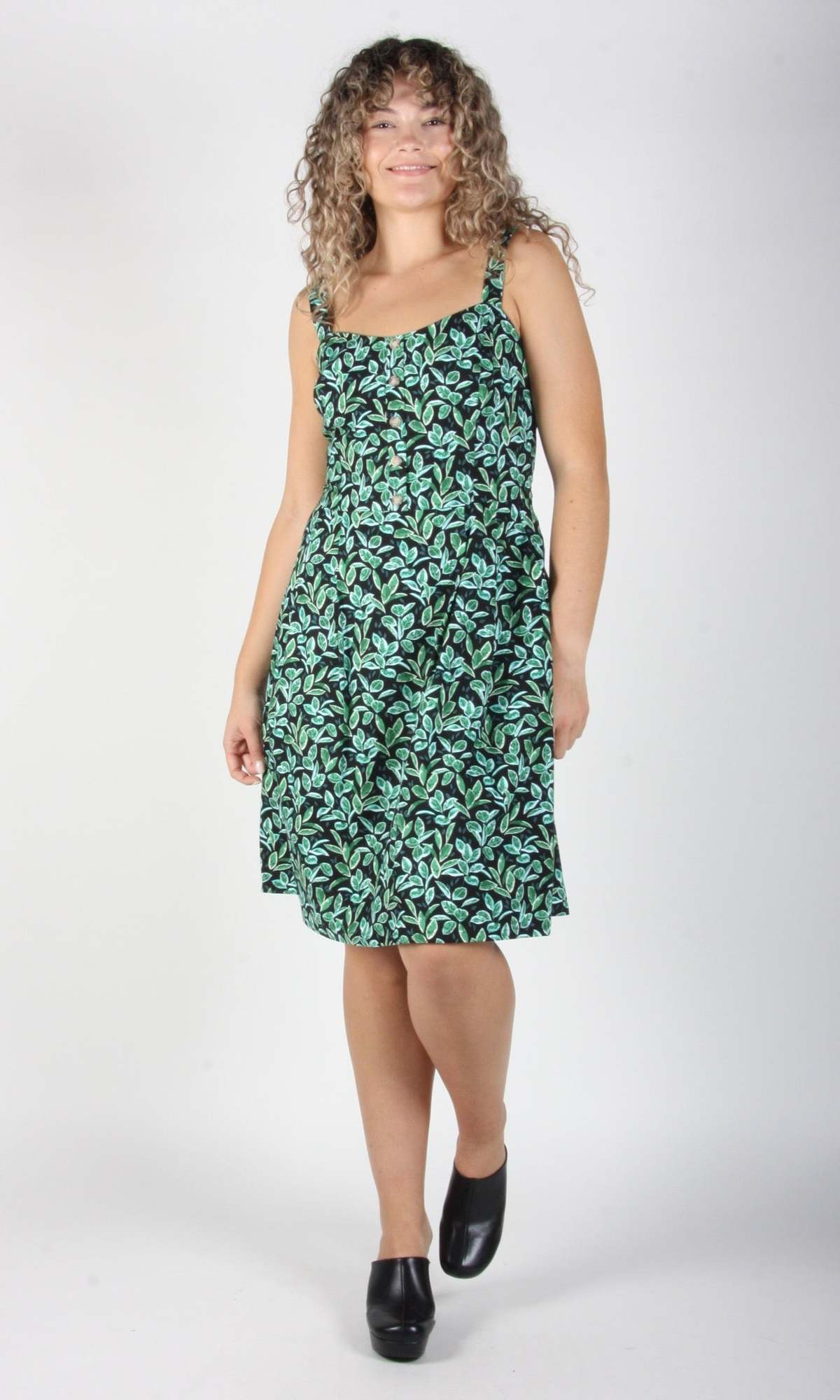 Birds of North America Grosbeak Dress - Suburban Night Hedge | Garmentory