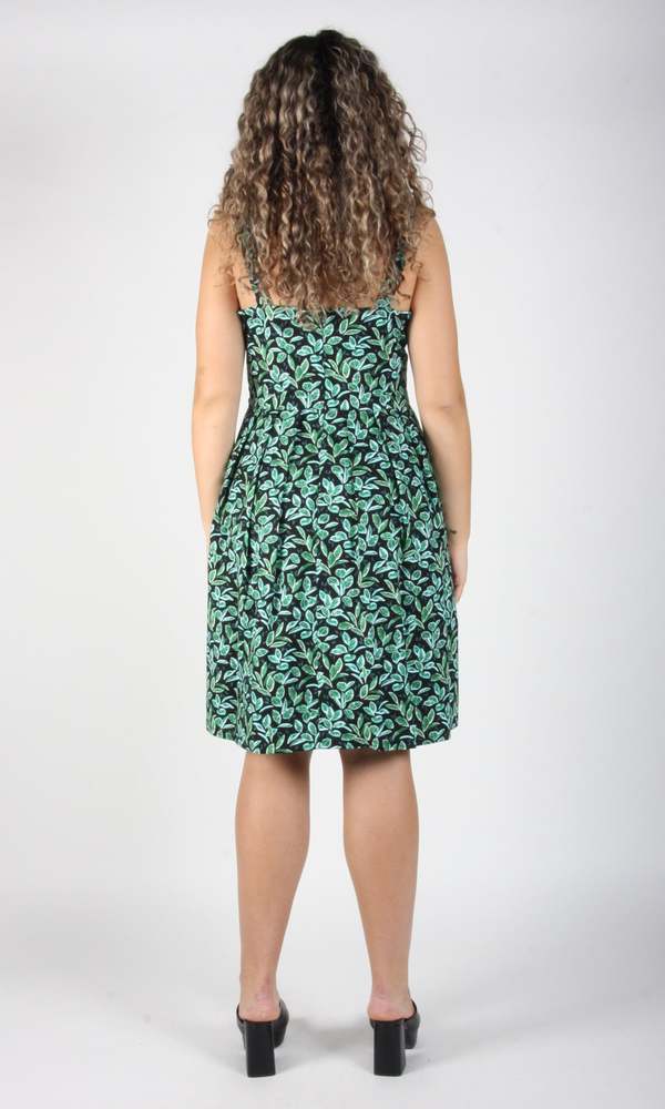 Birds of North America Grosbeak Dress - Suburban Night Hedge | Garmentory