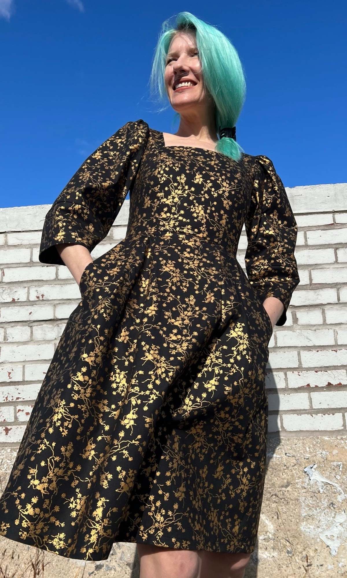 Birds of North America Helldiver Dress - Eternal Midnight | Garmentory