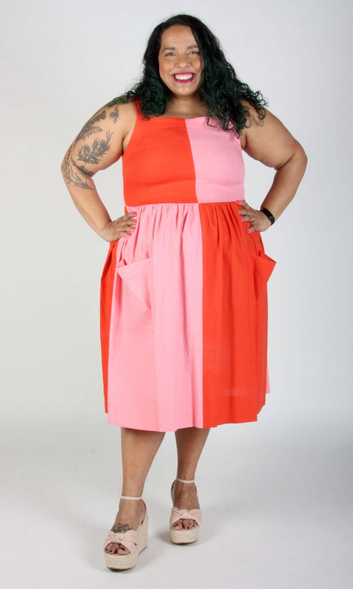 Birds of North America Timber Doodle Dress - Pink/Red | Garmentory
