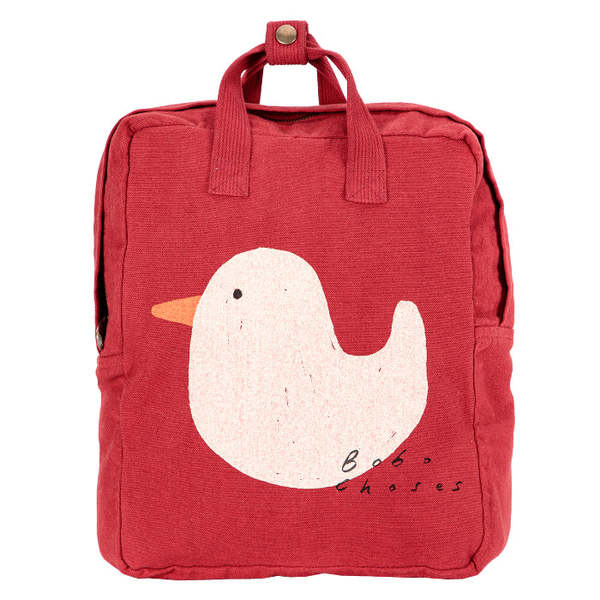 Kids Bobo Choses Rubber Duck Backpack - Red | Garmentory