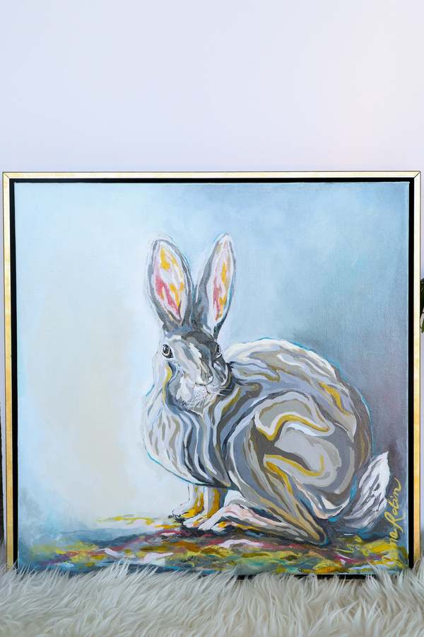 Jane Robin Framed Painting Paulette the Rabbit | Garmentory