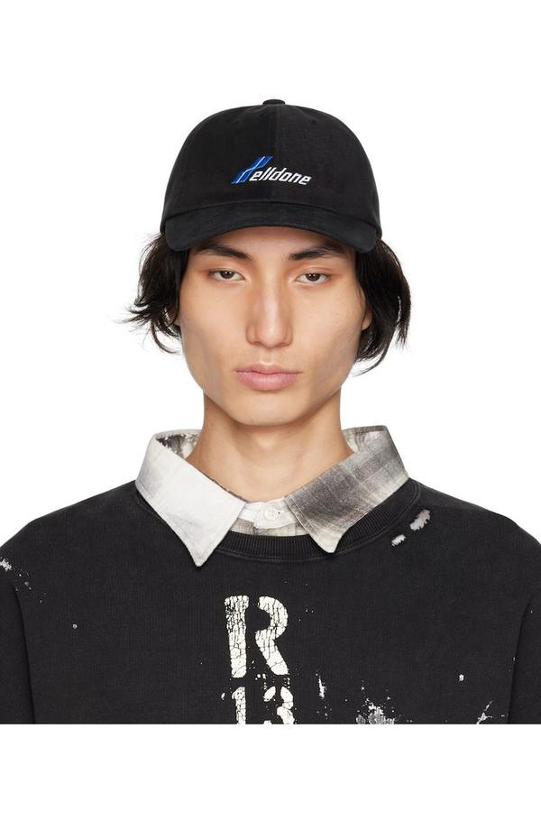 we11done WD Logo Cap - Black | Garmentory