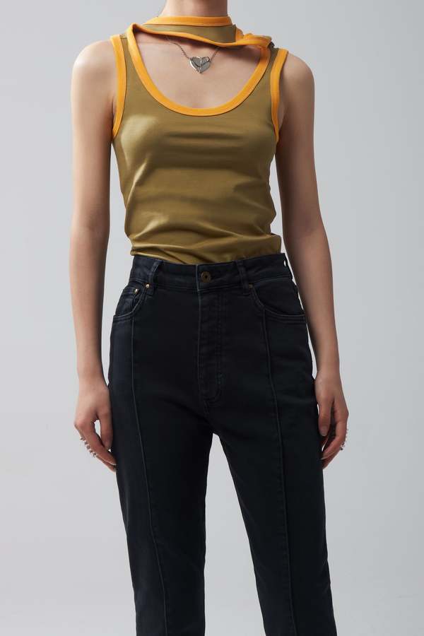 Y/project THREE Y COLLAR TANK TOP | Garmentory