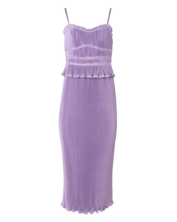 Derek Lam Brisha Pleated Cami Dress - Lavender | Garmentory