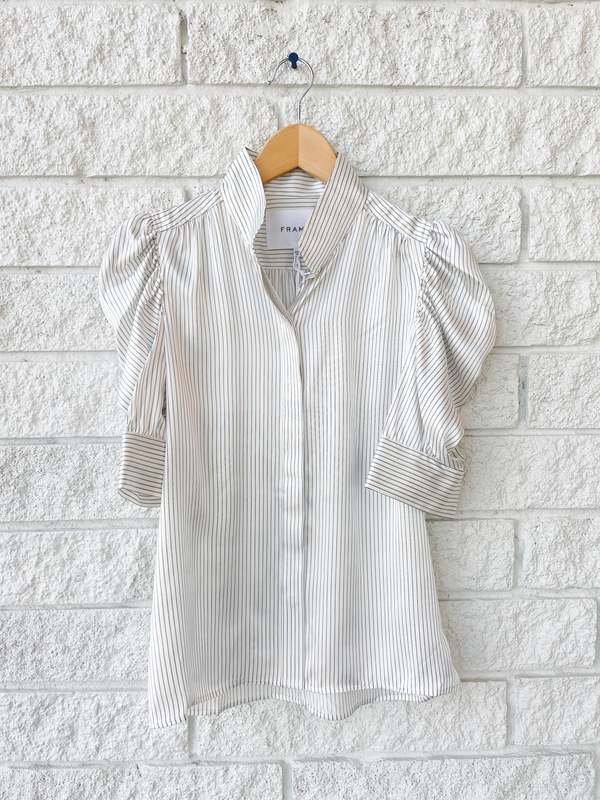 Frame Gillian Top - Bone Multi | Garmentory