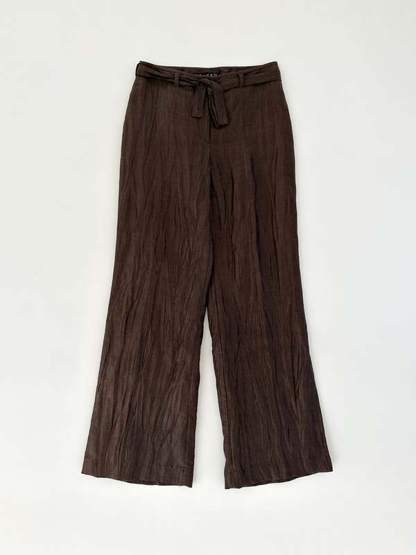 Crinkle Pants - Brown | Garmentory