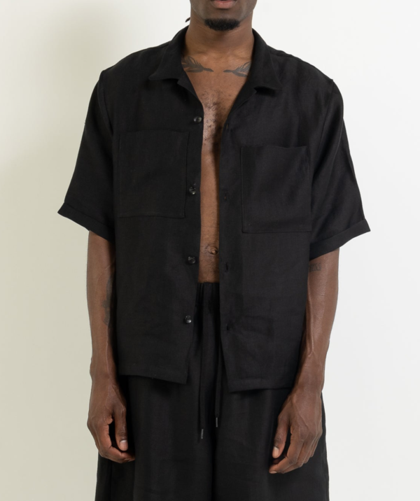 Mercy House Donn Linen Shirt - Black | Garmentory