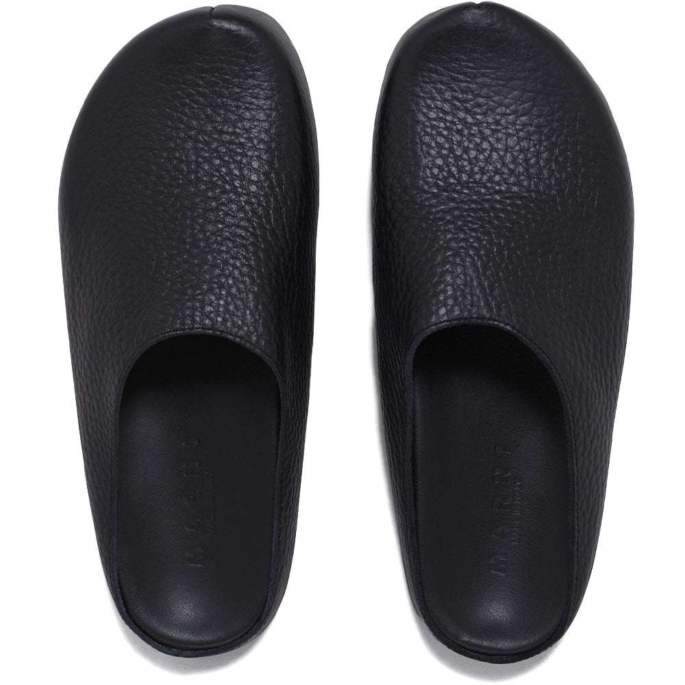 Marni Leather Fussbett Sabot - Black | Garmentory