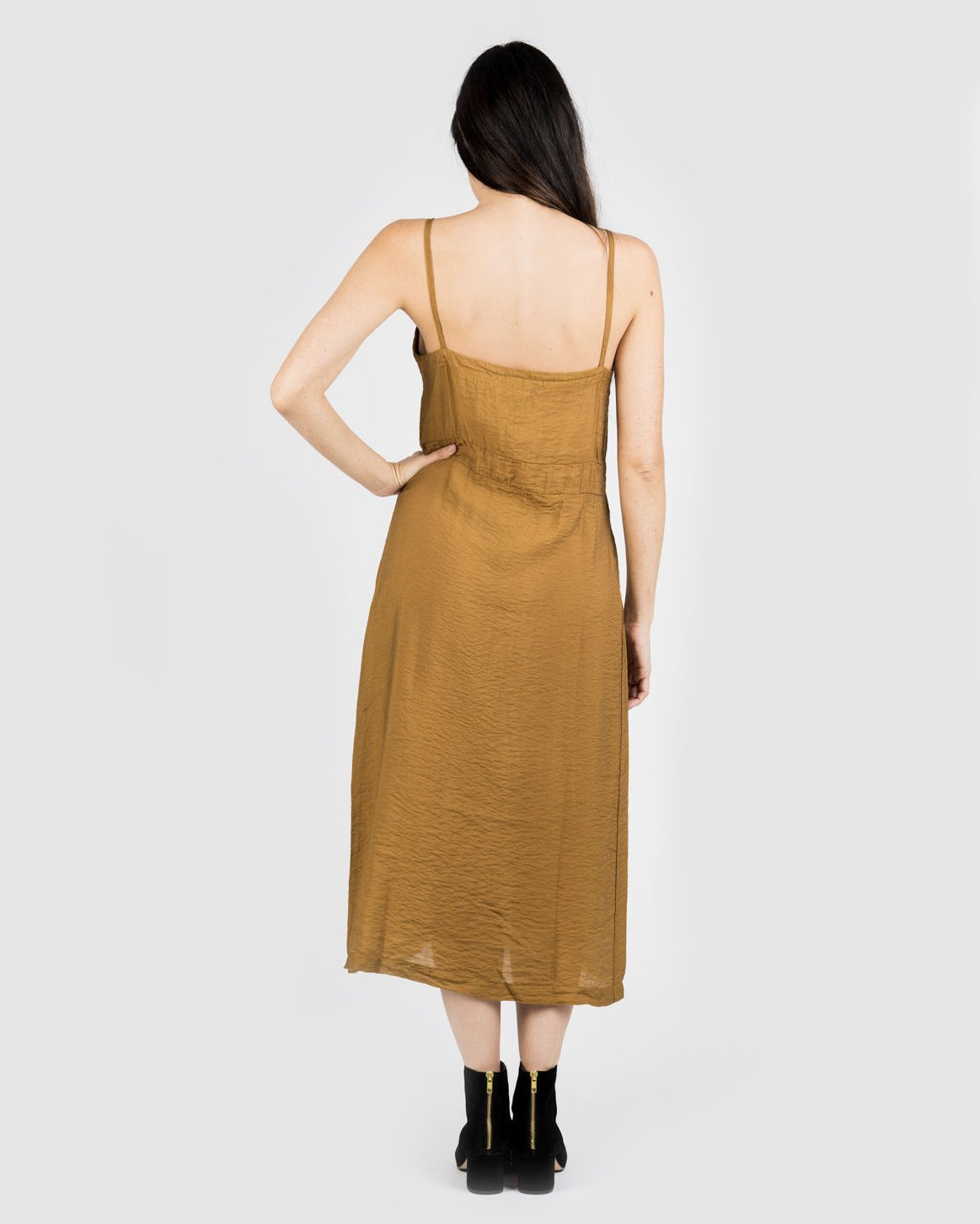 Lacausa Alma Slip Dress - Bronze | Garmentory