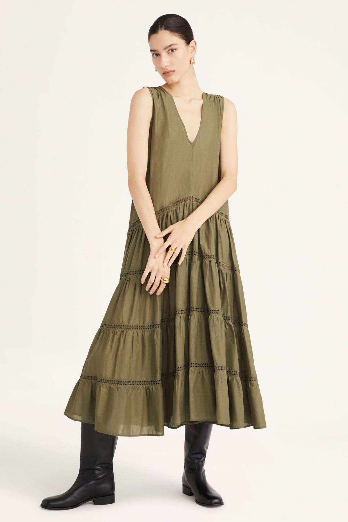 Merlette Wallis Dress - Khaki | Garmentory