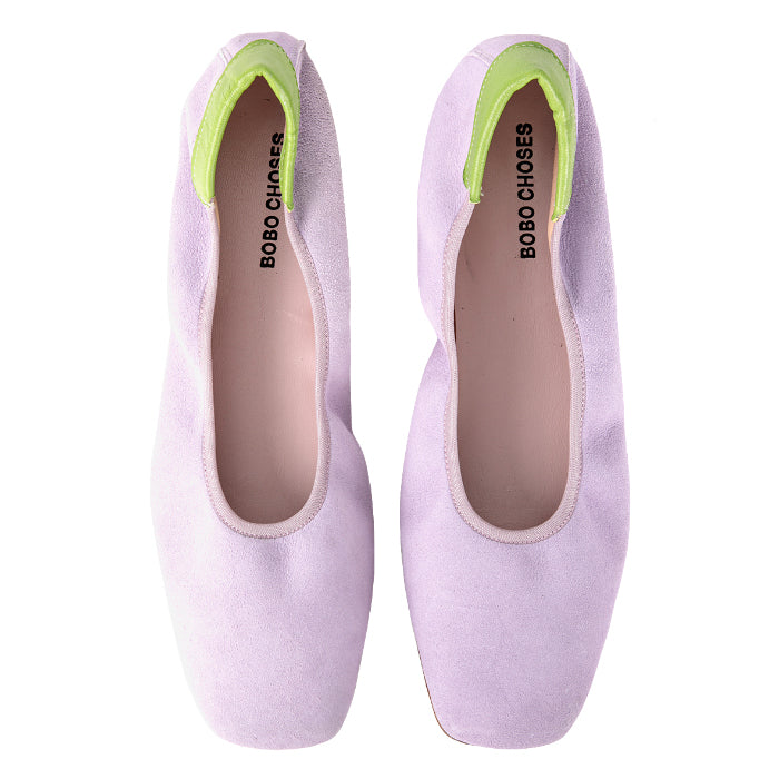 Bobo Choses Woman Suede Ballet Flats - Lavender Purple | Garmentory