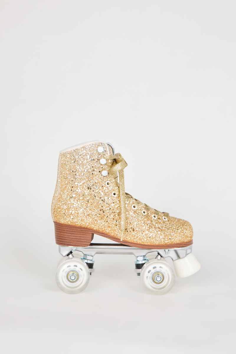 "INTENTIONALLY __________." PRE PARTY ROLLER SKATE - Gold/Lilac ...