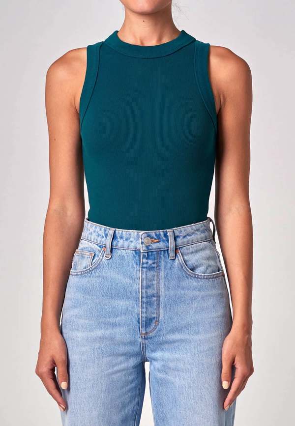 NEUW Jonesy Singlet - Deep Jade | Garmentory